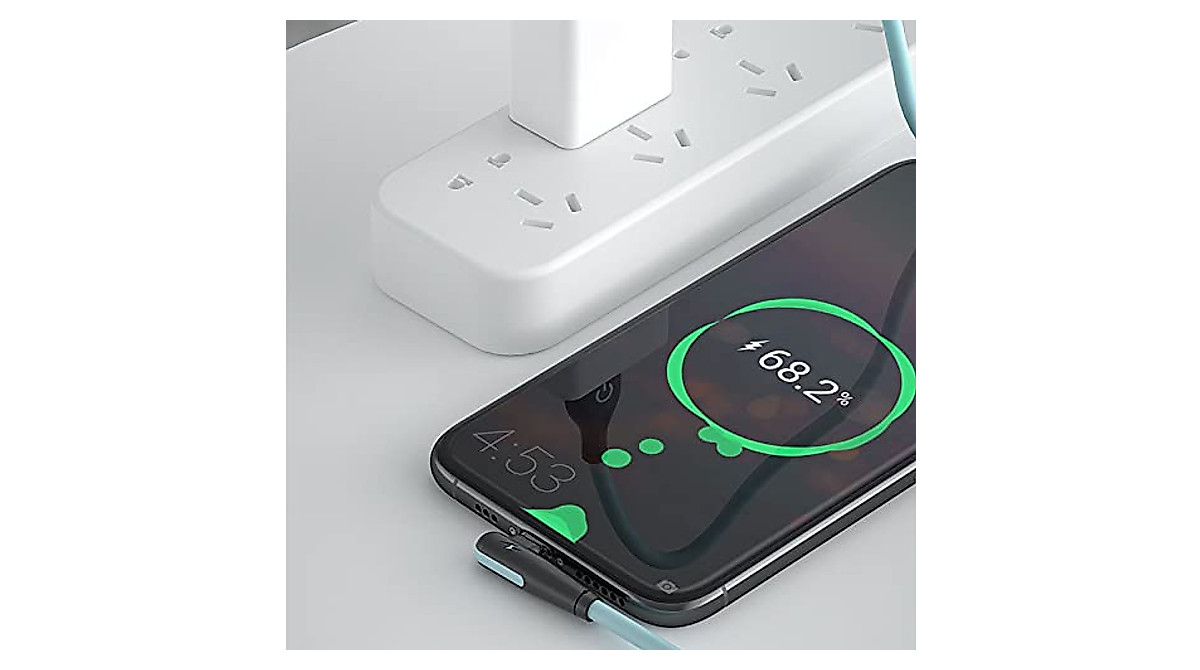 BGNTBUK Do Not Bend 1m 3A Silicone Data Cable Mobile Phone Color Fast ...