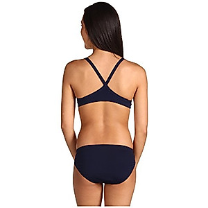 TYR Sport Women's Solid Durafast Diamondback Workout Bikini,Navy,X-Small