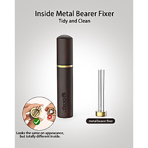 Cicike WDT Tool Espresso, Compact and Portable Lipstick Shape Design, Espresso Distribution Tool, Espresso Stirrer, Nature Wood Handle with Protective Case