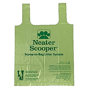 Neater Pet Brands Neater Scooper Scoop-to-Bag Cat Litter System Refill Bags (180 Count, Green)