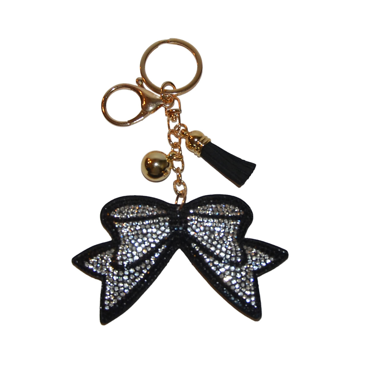 Popfizzy Cheer Bow Keychain, Bling Backpack Key Chain for Cheerleaders, Rhinestone Cheerleading Purse Charms