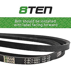 8TEN Belt for AYP 53219610 Husqvarna 196103 532196103 587686701 Ariens 21546382 Craftsman 33155 54 inch Deck