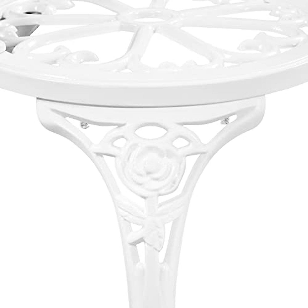 Topeakmart Garden Bench Outdoor Bench for Patio, Cast Aluminium Park Bench for Garden, Backyard, Lawn, Porch, Path