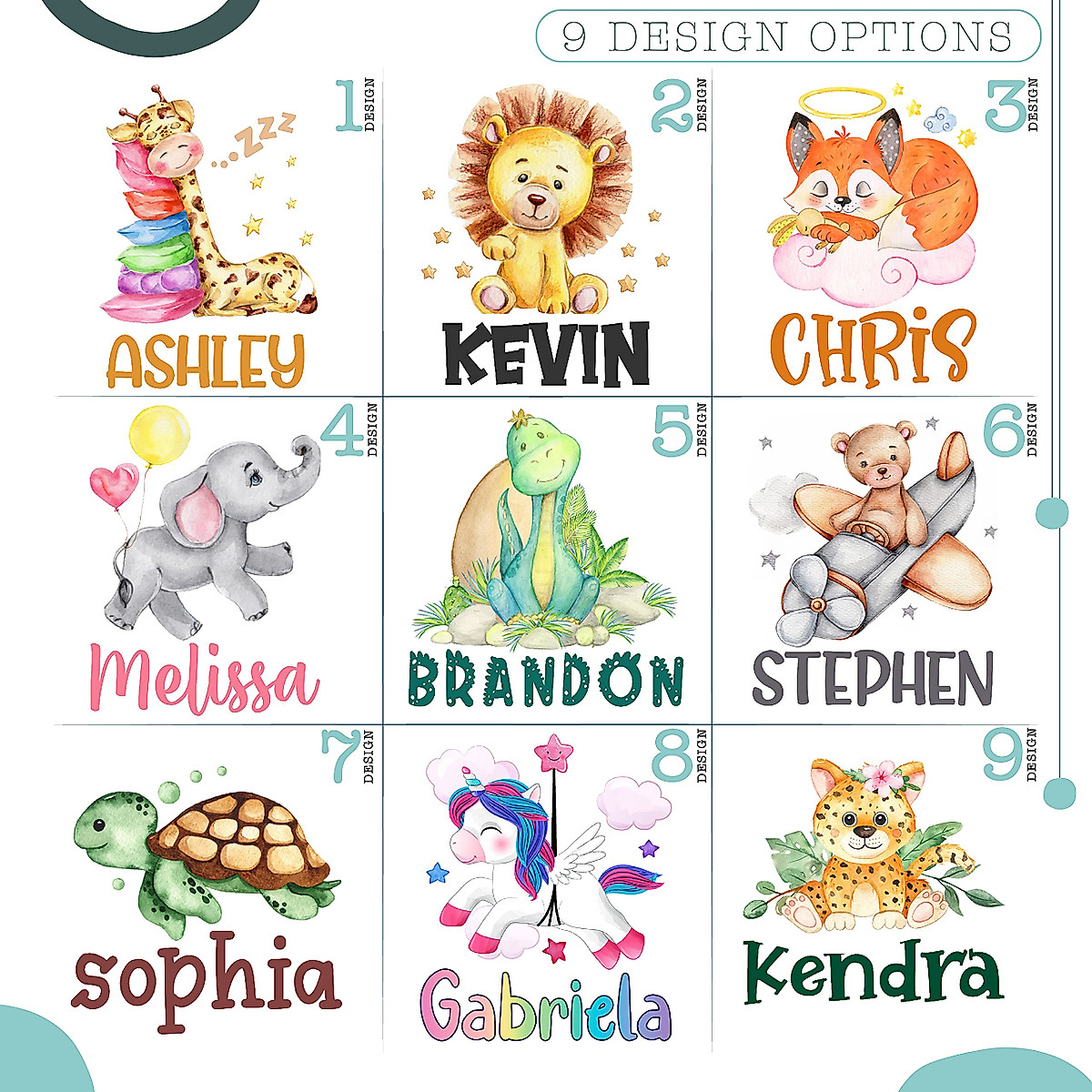 Generic Personalized Baby Onesie Gift for Girl/Boy w/Name - Customized Funny Babies Bodysuit/Clothes - Custom Infant White Romper Shower Christmas Gifts C1, Newborn, 6M, 12M, 18M, 24M