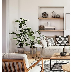 Canarm Rayna End Table: Gold Glam Pedestal Design, Faux Marble & Metal Finish, Easy Assembly, Perfect for Living Room & Bedroom, Dimensions: 15.75" W x 23.625" H x 9.875" D