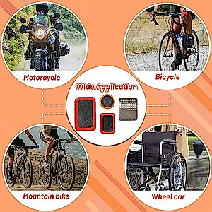 qoupln 88 Pieces Bicycle Tire Repair Patch Kit Bike Inner Tube Bike Tube Patch Kit Flat Tire Repair Kit Includes 84 Pieces Bike Tire Patches and 4 Pieces Metal Rasps for Bike Bicycle
