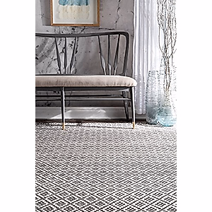 nuLOOM Hand Loomed Holcombe Area Rug, 5x8, Gray