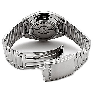 SEIKO 5 Mens Automatic Watch SNXS79 with Black Dial and Silver Stainless Steel Bracelet