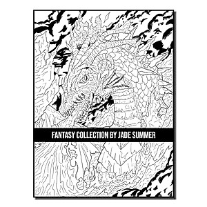 Fantasy Collection: An Adult Coloring Book with 100+ Incredible Coloring Pages of Mermaids, Fairies, Vampires, Dragons, and More!