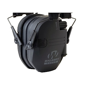 Walker's Razor Slim Electronic Shooting Muffs 3-Pack, Black America Patch (3 Items)
