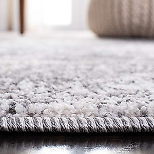 SAFAVIEH Aston Collection 5'3" x 7'7" Light Grey/Grey ASN715F Modern Abstract Non-Shedding Living Room Bedroom Dining Home Office Area Rug