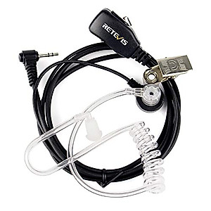 Retevis RT45 RA19 1 Pin Walkie Talkie Earpiece with PTT Mic, Compatible with Motorola T100 T107 T100TP T200TP T260 T260TP T280 T460C T465 T600 T605 T800 T5428 T6200 Two Way Radio (1 Pack)
