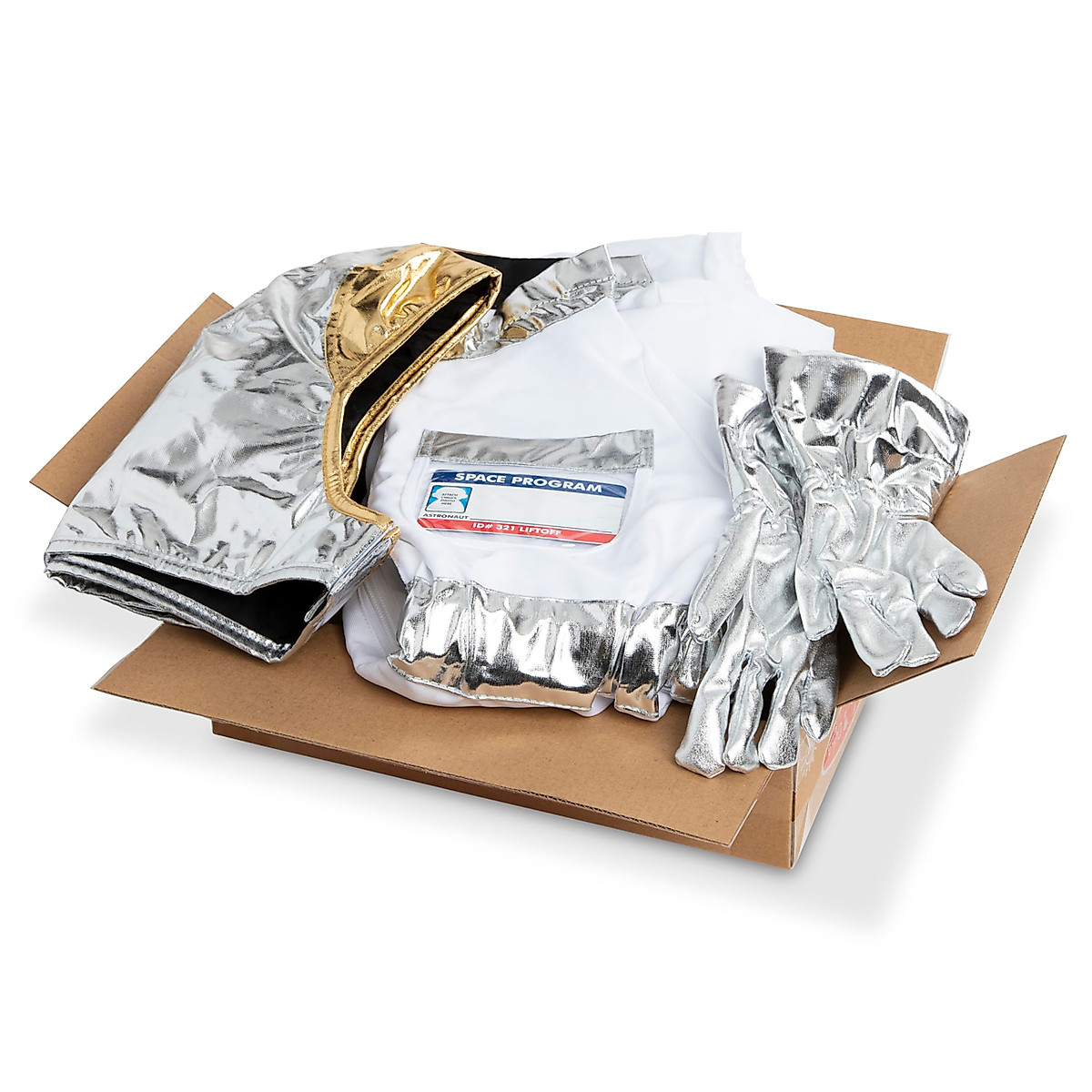 Melissa & Doug Astronaut Costume Role Play Set - Pretend Astronaut Outfit With Realistic Accessories For Kids And Toddlers Ages 3+