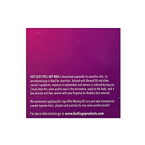 Hot Legs Peel-Off Wax for Sensitive Skin, 7.05 Ounces, with Applicator