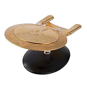 Star Trek The Official Starship Collection | Gold Plated U.S.S. Enterprise NCC-1701-D Special Edition by Eaglemoss Hero Collector