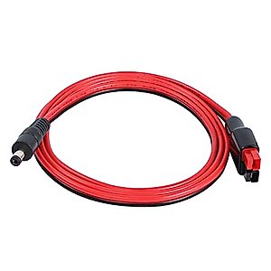 QIANRENON 45A Connector to DC Solar Extension Cable DC5525 (5.5 x 2.1mm) to Solar Panel Power Plug Adapter Connector 16AWG for Portable Generator Backup Battery& Foldable Solar Panel 3.9ft/1.2m