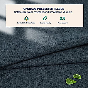 sutailocus Rocking Chair Cushion Anti-Slip tufting Rocking Chair Cushions Indoor/Outdoor,Removable Set of Upper and Lower Adirondack Chair Cushion,for Nursery/high Back Chair （Tie Fixing） (Deep Blue)