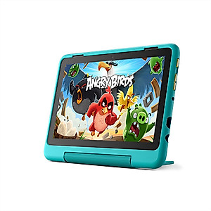 All-new Amazon Fire HD 8 Kids Pro tablet, 8" HD display, ages 6-12, 30% faster processor, 13 hours battery life, Kid-Friendly Case, 32 GB, (2022 release), Hello Teal