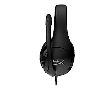 HyperX Cloud Stinger S – Gaming Headset, for PC, Virtual 7.1 Surround Sound, Lightweight, Memory Foam, Soft Leatherette, Durable Steel Sliders, Swivel-to-Mute Noise-Cancelling Microphone, Black