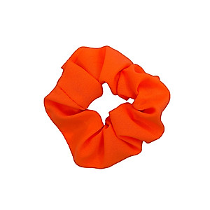 80s Neon Hair Scrunchies - Elastic Hair Bands and Ponytail Holders, Hair Accessories for 80s Party Outfits and Workout Costumes