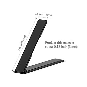 2 PCS Foldable Cell Phone Kickstand for Desk,360°Rotation Adjustable Cellphone Ring Holder Finger Kickstand Compatible with Most Smartphones Tablets(Gun Black)