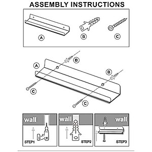 Jansburg Floating Shelves 15 inch Acrylic Wall Ledge Shelves Clear 4 Pack Invisible Display Bookshelf, 5MM Thick Premium Wall Mounted Shelf Bathroom Display Organizer