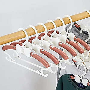 MFCHY 10Pcs Hanger Retractable PP Baby Clothes Hanger fwor Family Use ( Color : D , Size : 28cm x 17cm )