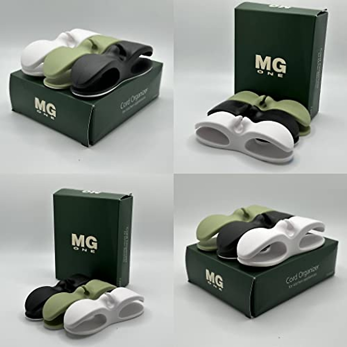 MG One 3-Pack Cord Organizer for Kitchen Appliances in The Box - Stick on Cord Holder for Home Appliances - No Assembly Required with Strong 3M Adhesive