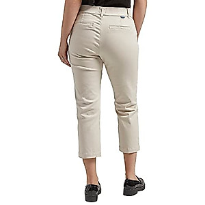 JAG Jeans Women's Maddie Mid Rise Capri-Legacy, Stone, 14 Petite