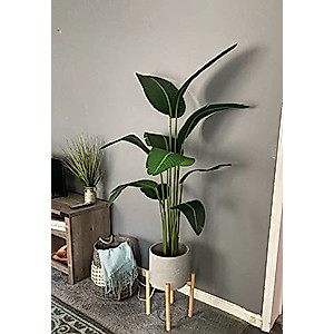 Silk Decor 5' Artificial Bird of Paradise Plant in Plastic Pot