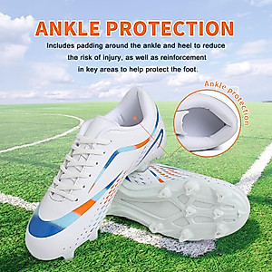 Kids Soccer Cleats Boys Girls Football Cleats For Big Boy Zapatos Para Niños Soccer Shoes For Boys Youth Softball Cleats Baseball Cleats Professional Spikes Competition Football Boots AG FG