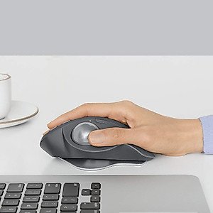 logitech MX ERGO Advanced Wireless Trackball for Windows PC and Mac (Renewed)