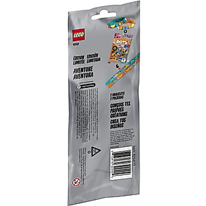LEGO DOTS Adventure Bracelets 41918 Top DIY Craft Bracelet Toy Kit for Kids, New 2021 (34 Pieces)