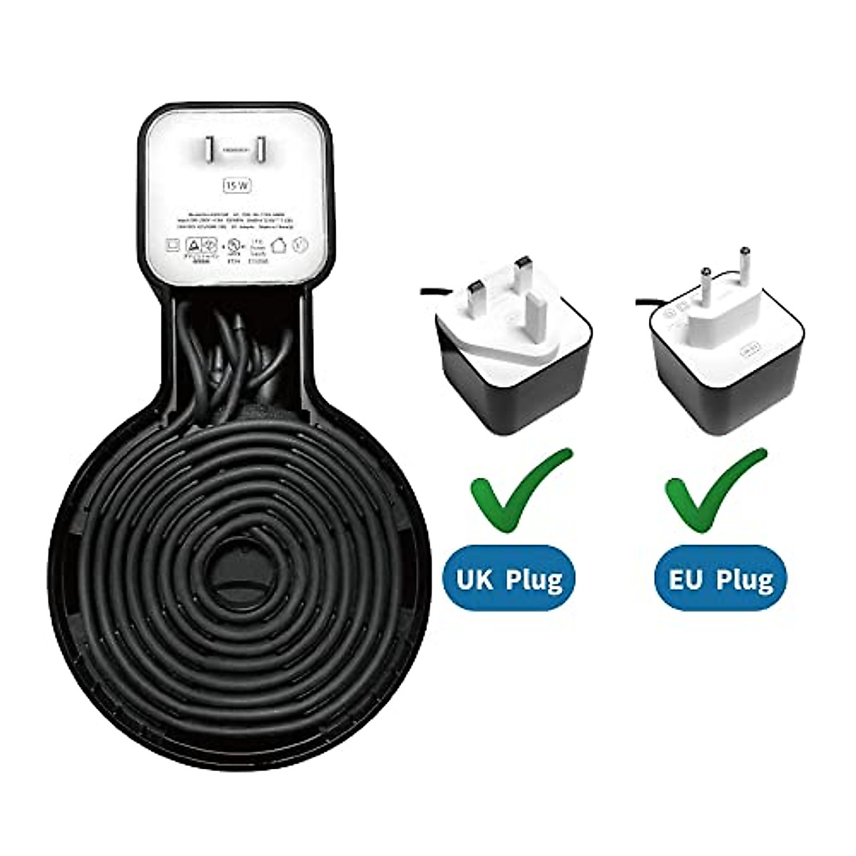 Sintron 2X Wall Mount Holder Black for ᴅᴏᴛ 3, Smart Home Outlet Wall Mount Stand for ᴅᴏᴛ 3rd Generation Speaker Holder, Space Saving Accessories Without Messy Wires (Black)
