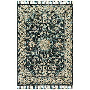 Loloi Zharah Teal/Grey 5'-0" x 7'-6" Area Rug