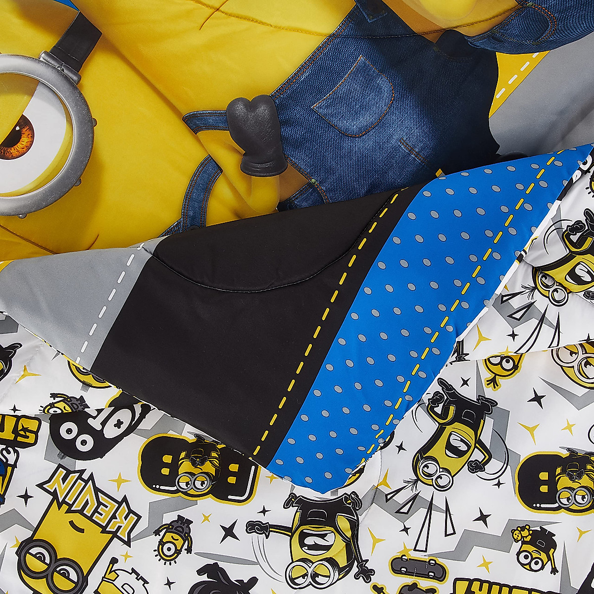 Franco Kids Bedding Super Soft Comforter and Sheet Set, 4 Piece Twin Size, Minions The Rise Of Gru