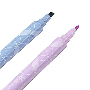 Erin Condren Designer Desk Accessories - Pastel Dual-Tip Highlighters 5-Pack. Set of 5 Pastel Dual-Tip Highlighters: Includes Blush, Orchid, Pool, Monaco and Grey Colors