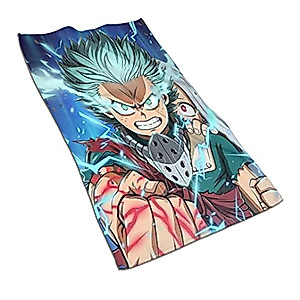 Japanese Anime Series Fashion Camping Hand Towels, Quick-Drying Super Absorbent Soft Hand Towel Microfiber Towel32×16 (40cm×80cm) inches (My-Hero-Academia-Anime-Manga 5)