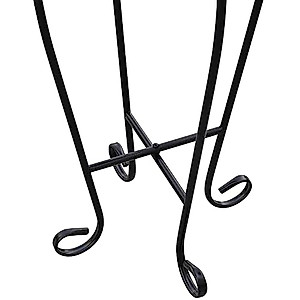 YAFF Mosaic Side Table Plant Table, Round End Table for Patio Porch Indoor Outdoor Accent Table, Small Coffee Table for Garden Porch Living Room Balcony Deck Porch Pool Blue White