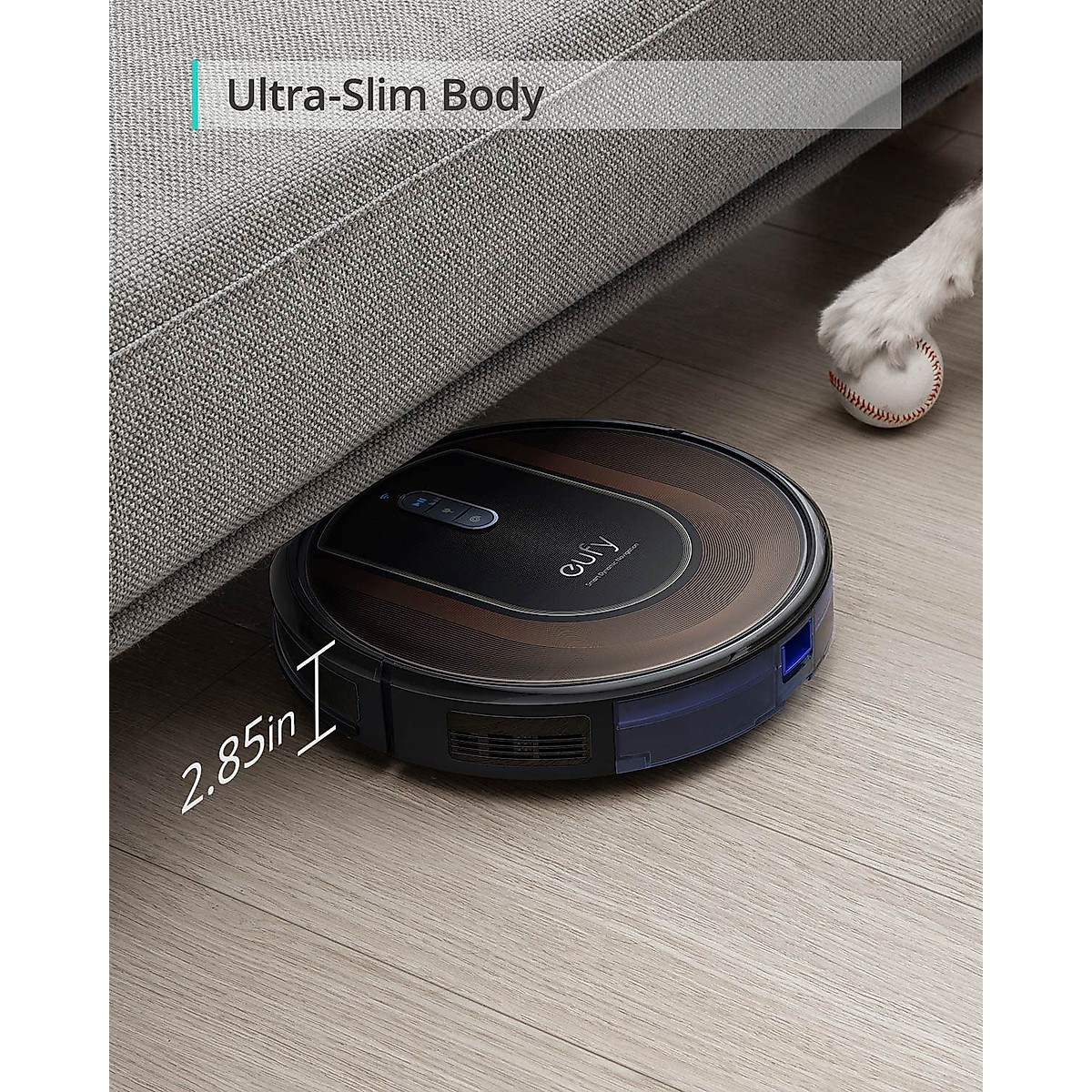 eufy by Anker, RoboVac G30 Hybrid, Robot Vacuum with Dynamic Navigation 2.0, 2-in-1 Vacuum and Mop, 2000 Pa Suction, Wi-Fi, Boundary Strips, Ideal for Pet Owners