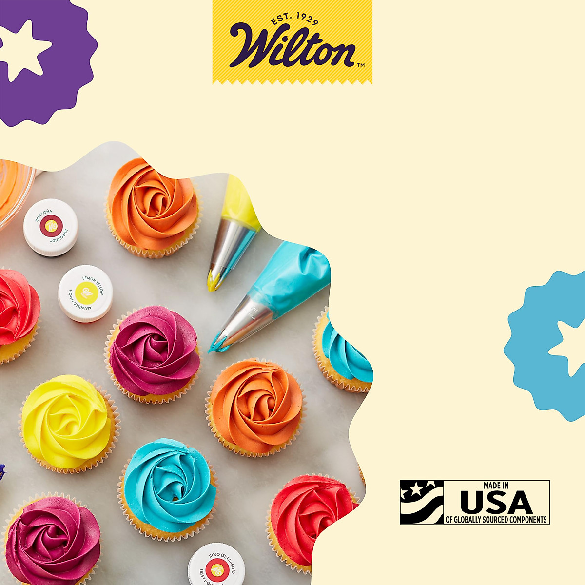 Wilton Icing Colors 12-Piece Gel Food Coloring Set