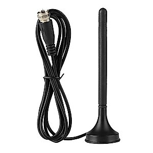 Digital TV Antenna, DVB-T Indoor Digital Antenna with Magnetic Base, UHF & VHF Reception, 4.9ft Cable
