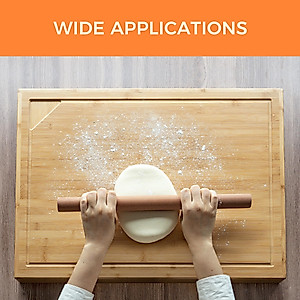 Noodle Board Stove Cover - Bamboo Wood Stove Top Covers for Electric Stove and Gas Stove - Sink Cover RV Stove Top Cover - 30"L x 22"W x 2.5"Th Raised Cutting Board with Juice Grooves