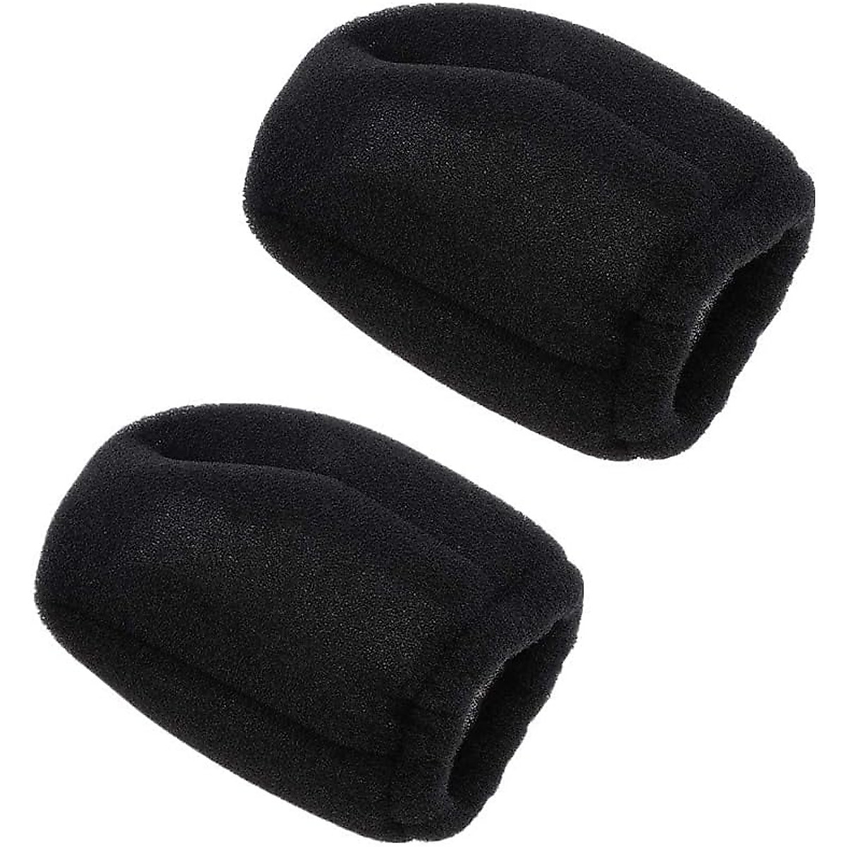 2 Pieces Hair Dryer Sock Diffuser Cover Prevents Heat Damage and Controls Frizz fit for Hairstyling Accessories Black A