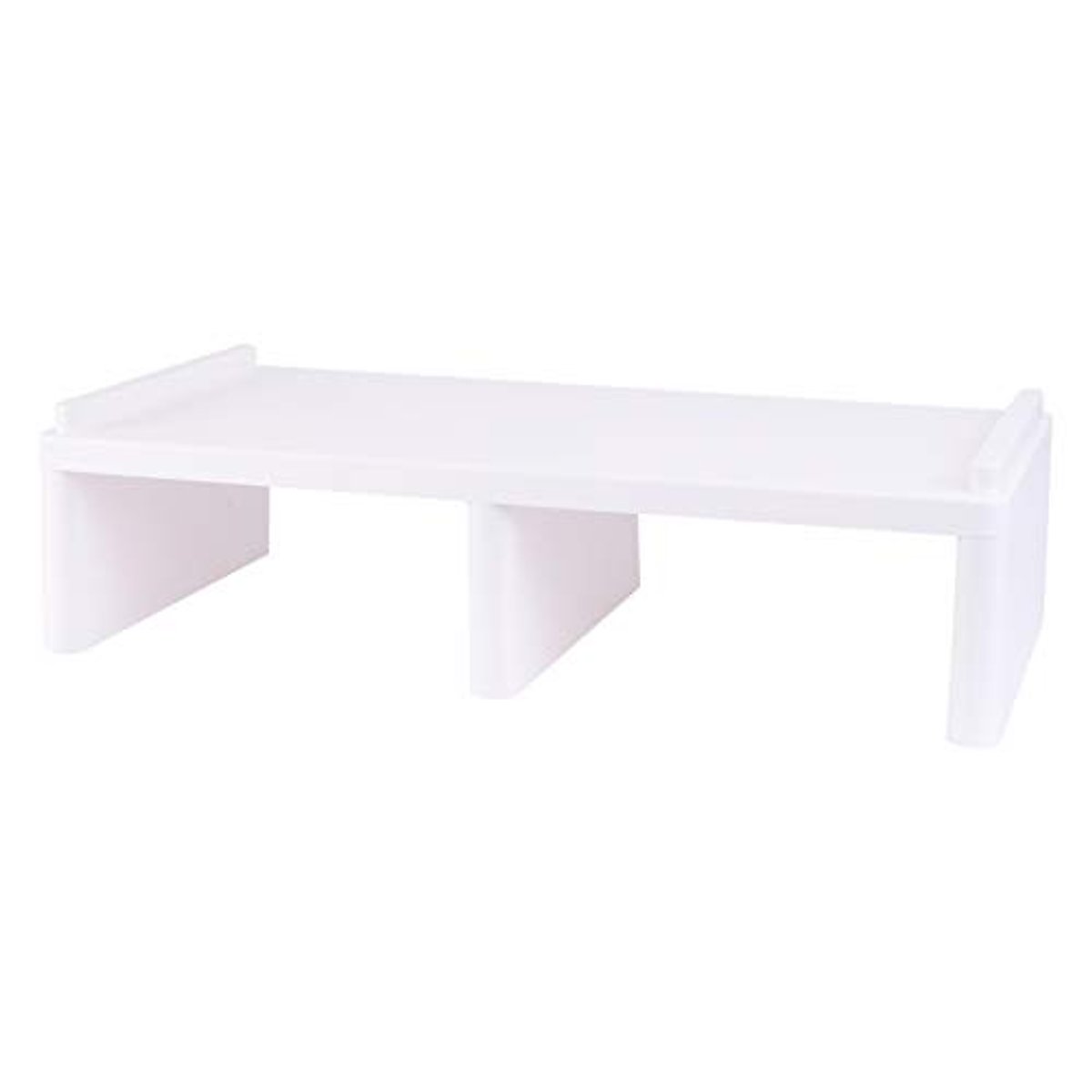 Cabilock Computer Holder Desktop Computer Stand Monitor Riser Stand Desktop Ergonomic Monitor Stand Riser for Computer PC Laptop Printer TV Notebooks LCD LED Display (White) Desktop Stand