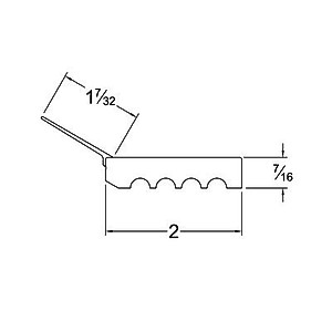 Randall Manufacturing V-37, 7-Feet Dual Vinyl Garage Door Seal for Top or Sides (Brown)