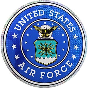 Flagline Air Force - 12 in. US Air Force Reflective Seal Sticker