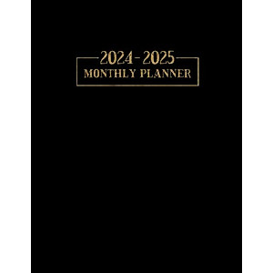 Monthly Planner 2024-2025: Two Year Monthly Planner (January 2024 to December 2025), Monthly Calendar and Organizer with Holidays & Inspirational Quotes (Cute & Simple Cover Design)
