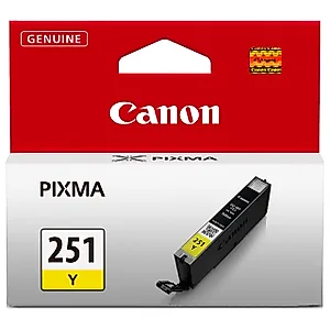 Canon CLI-251 Yellow Compatible to iP7220,iP8720,iX6820,MG5420,MG5520/MG6420,MG5620/MG6620,MG6320,MG7120,MG7520,MX922/MX722 Printers