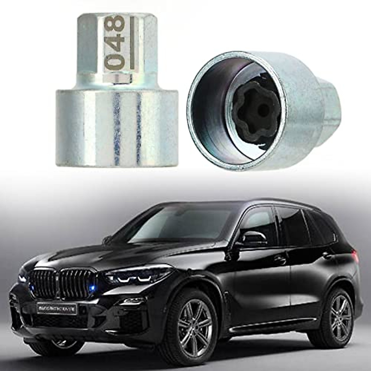 automotive wheel locks Wheel Lock Key i Theft Lugnut Socket Replacement for 1 3 5 6 7Series X1 X2 X3 X4 X5 X6 Z4(057 ) (048)